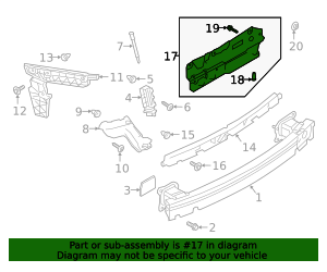 2019-2020 Audi Reinforcement 4K0-807-883 | Audi USA Parts