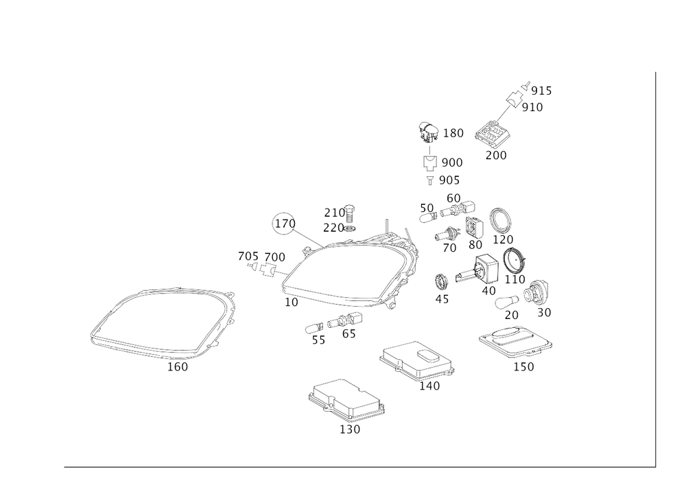 251-820-08-56 - Front Fog Lamp 1954-2020 Mercedes-Benz | Mercedes-Benz ...