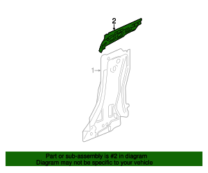 84151496 GM Driver Side Quarter Panel Reinforcement | GM Parts Store