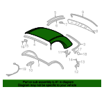1997-2004 Porsche Boxster Hardtop 986-563-911-03-GRV | Sunset Porsche Parts