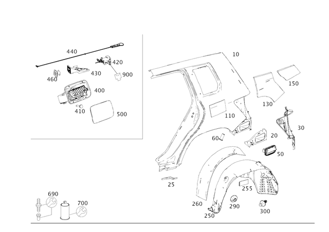 204-690-55-30 - Cover 2010-2015 Mercedes-Benz | Mercedes-Benz USA Parts