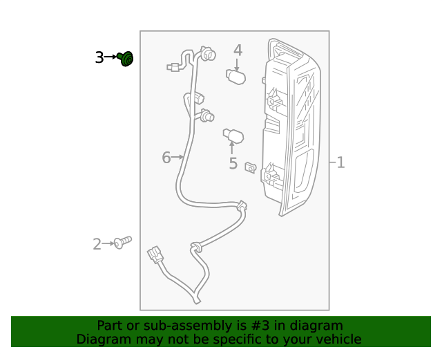 Tail Lamp Retainer - GM (84221533) | GMPartsDirect.com