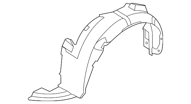 2010-2013 Kia Forte Fender Liner - Driver's Side (LH) 86811-1M000 ...