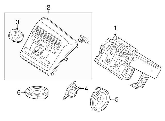 2013 Honda Civic Radio Module Interface 39170-TT1-A41 | Honda Factory Parts