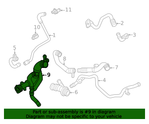 2020-2023 Audi Hose & Tube Assembly 4K0-122-055-BC | Audi USA Parts