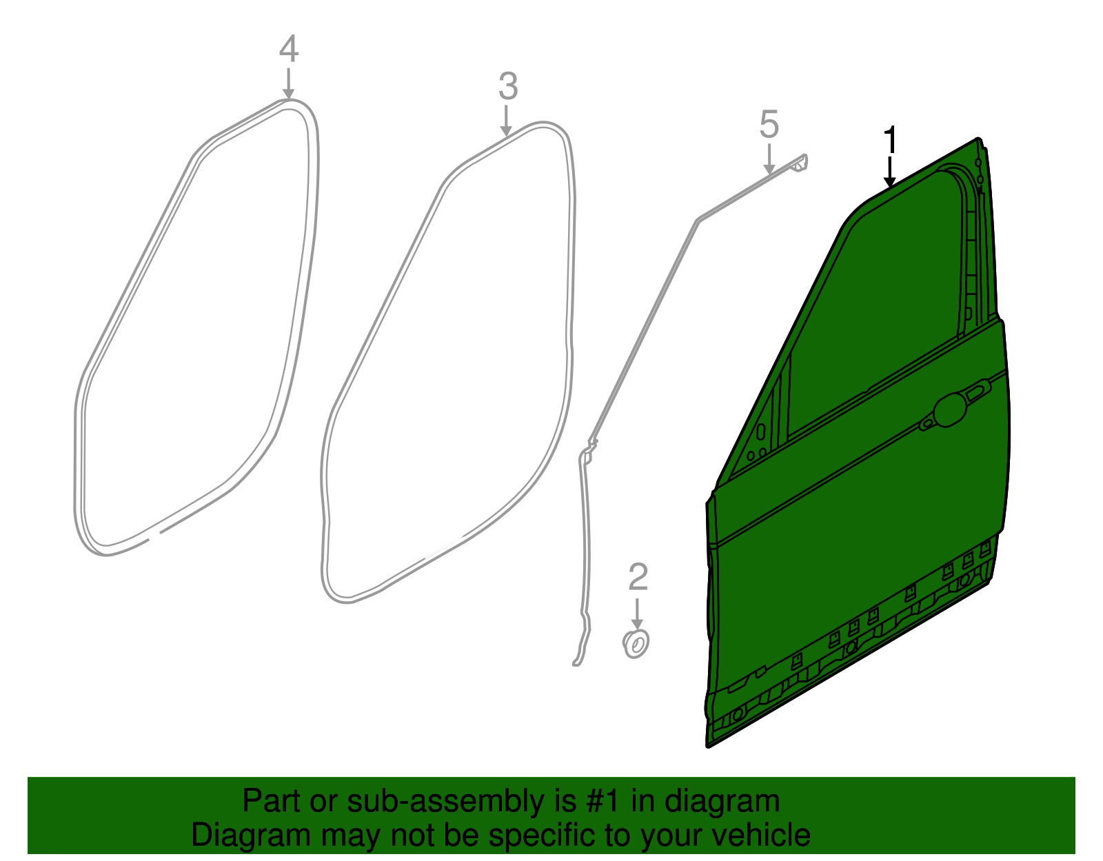 Genuine OEM Door Shell Part# LR044227 Fits 2014-2022 Land Rover Range ...