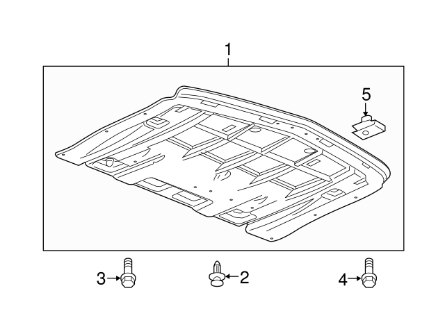 23329707 - Front Compartment Air Deflector 2016-2020 Chevrolet Camaro ...