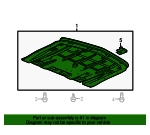 84142145 - Front Bumper Fascia Lower Stiffener 2016-2023 Chevrolet ...