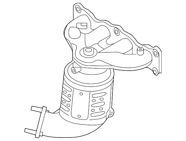 28510-2GBA0 - Catalytic Converter With Integrated Exhaust Manifold 2016 ...