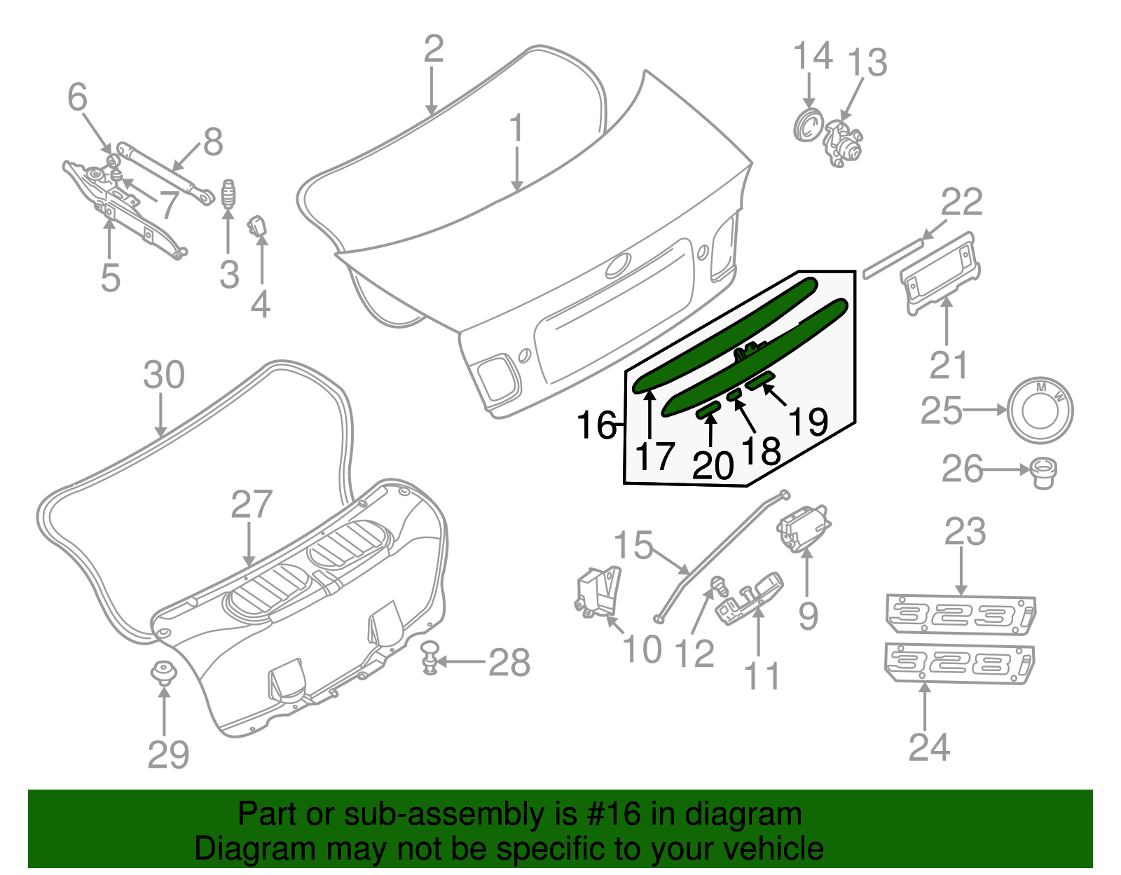 51137170966 - 1999-2005 BMW Handle (51-13-7-170-966) | BMW of South ...