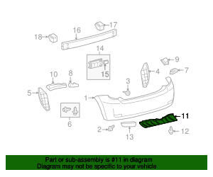58398-52050 - Under Cover - 2008-2014 Scion xD | OEM Genuine Toyota Parts