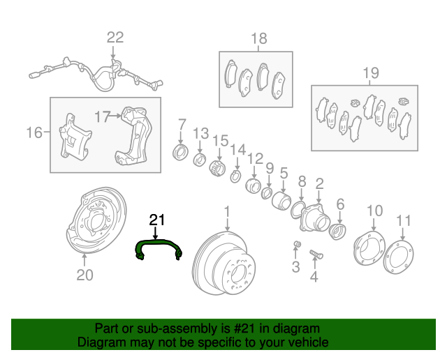 90947-02F25 - Brake Hose - 1998-2007 Toyota Land Cruiser | OEM Genuine ...
