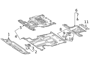 2020-2023 Mercedes-Benz Front Shield 167-520-00-00 | MB OEM Parts