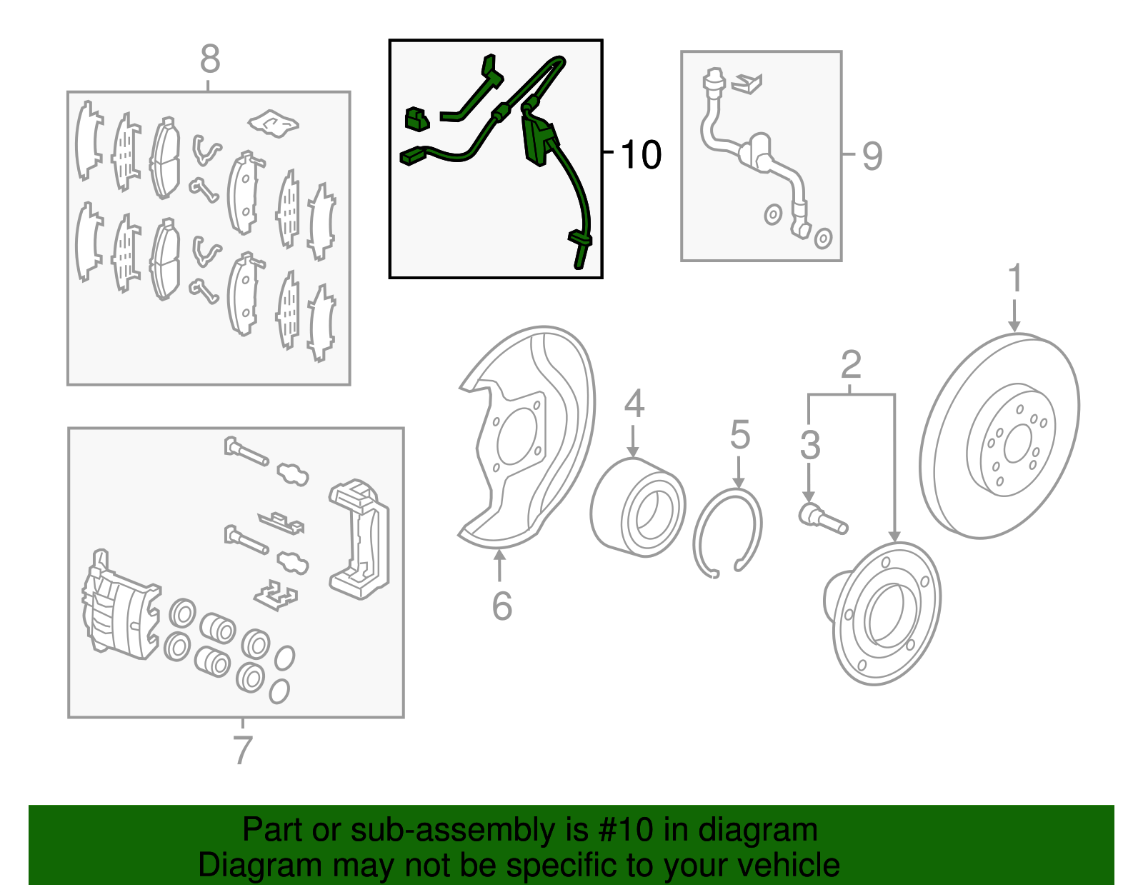 57455-TZ5-A02 - 2016-2025 Honda - Sensor Assembly L Front | Genuine ...