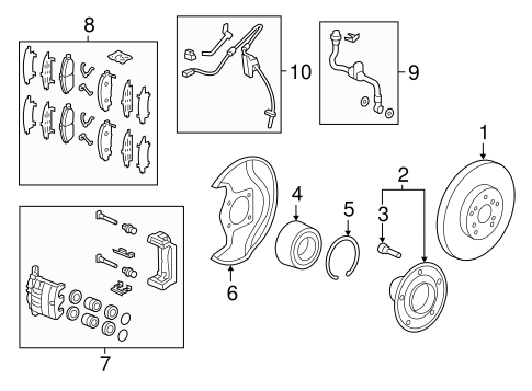 Front Brakes for 2020 Honda Pilot | Genuine Honda Parts