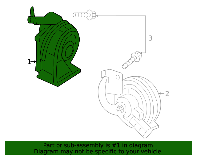 247-540-04-25 - Horn 2020-2023 Mercedes-Benz | AutoNationParts.com