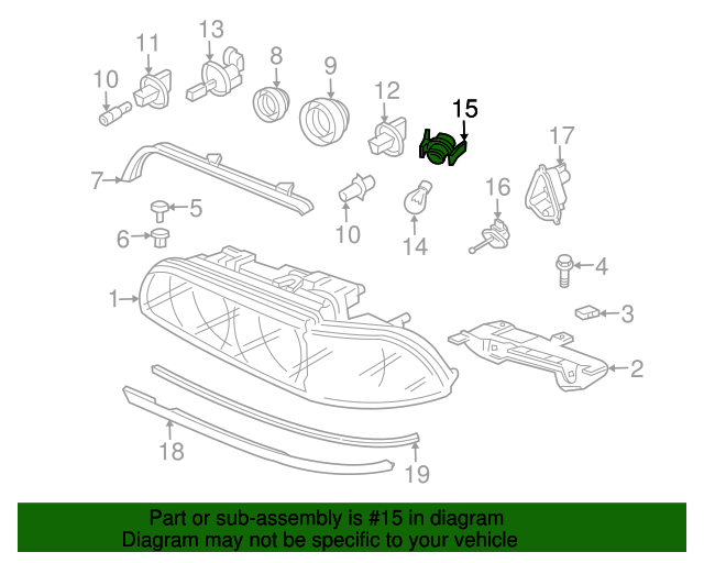 63126908408 - 2001-2003 BMW Socket (63-12-6-908-408) | BMW of South ...