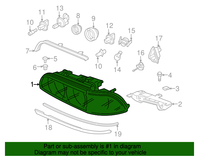 63-12-6-900-200 - Composite Assembly 2000-2003 BMW | BMW OEM Parts