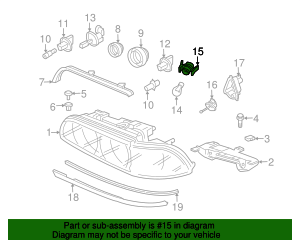 63126908408 - 2001-2003 BMW Socket (63-12-6-908-408) | BMW of South ...