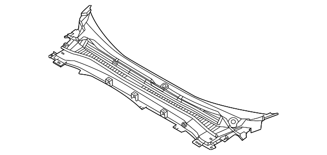 LJ8Z-58018A16-AA - Cowl Grille 2021-2024 Ford Mustang Mach-E ...