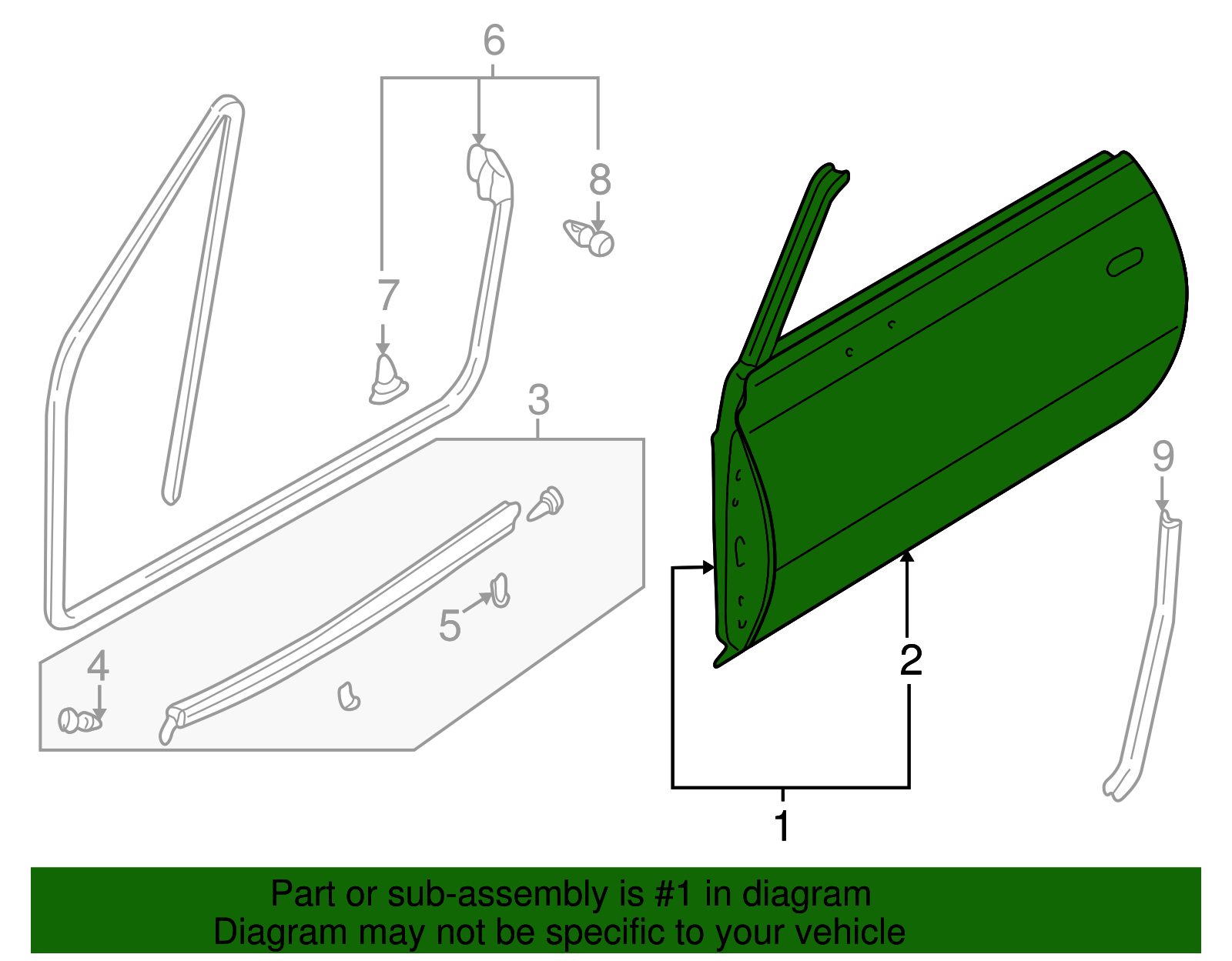 NCY0-58-02XK - Door Shell 1999-2000 Mazda Miata | AutoNation Parts
