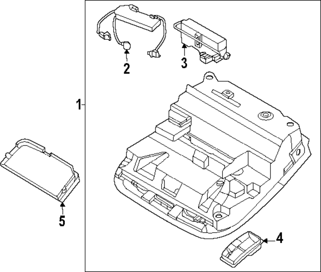 2024-2025 Lincoln Nautilus Console Assembly Overhead R2TZ-58519A70-DL ...