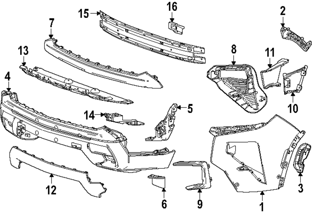 2024-2025 Chevrolet Traverse Bumper Cover 26539250 | GM Parts Center