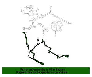 57580-3E100 - Power Steering Return Hose 2007-2009 Kia Sorento | Kia ...