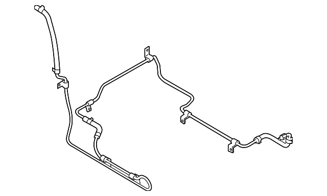 57580-3E100 - Power Steering Return Hose 2007-2009 Kia Sorento | Kia ...