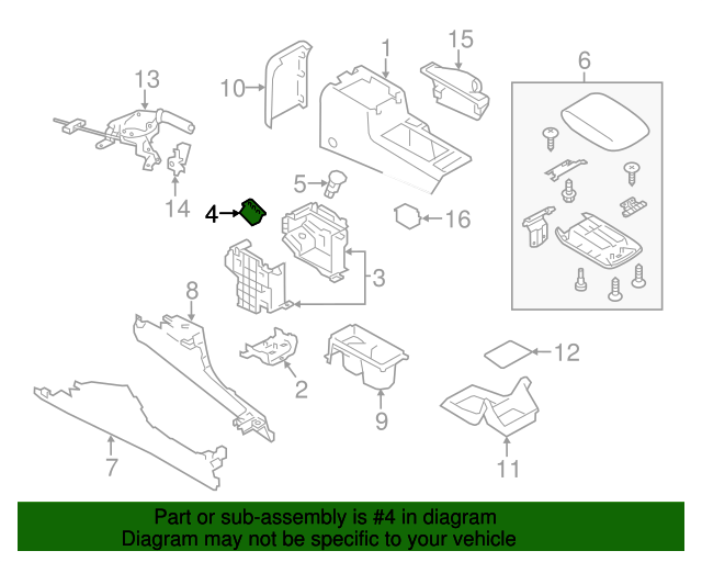 Auxiliary Jack - Subaru (86257AL210) | Subaru Parts