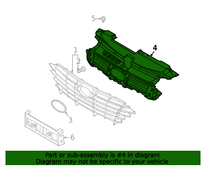 86390-L0000 - Grille Bracket 2020-2022 Hyundai Sonata | AutoNation Parts