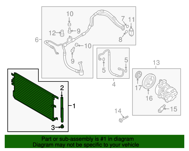 2016-2018 Hyundai Tucson Condenser 97606-D3010 | OEM Parts Online