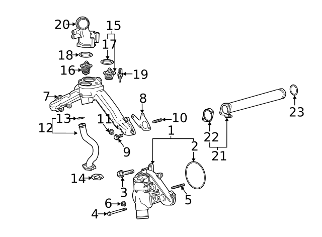12680457 - Engine Coolant Thermostat 2017-2024 GM | AutoNationParts.com
