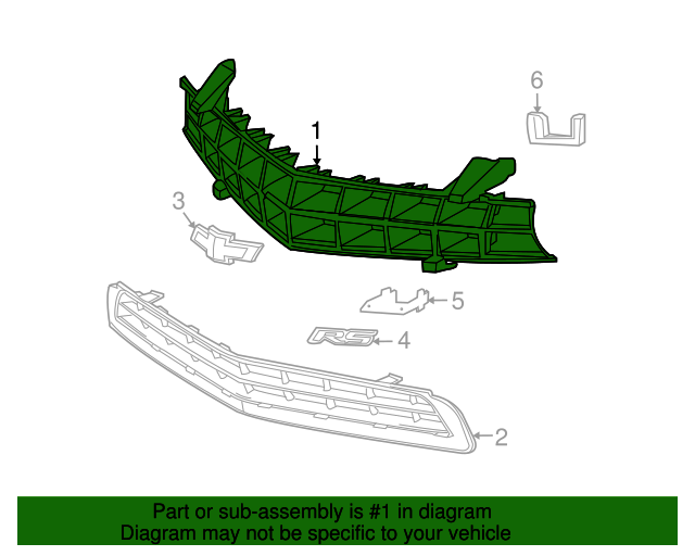 2010-2013 Chevrolet Camaro Black Front Grille 92243533 GM ...