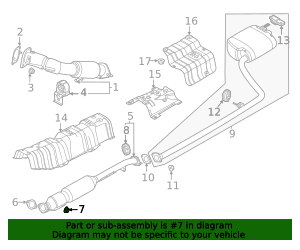 13183-12007C - Muffler & Pipe Nut 2022-2024 Kia | Kia.Parts Store