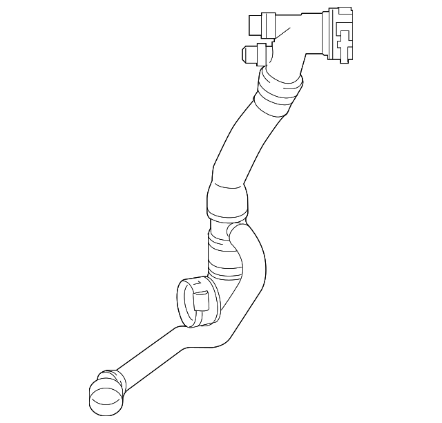 222-501-68-01-64 - Coolant Hose Mercedes-Benz USA Parts