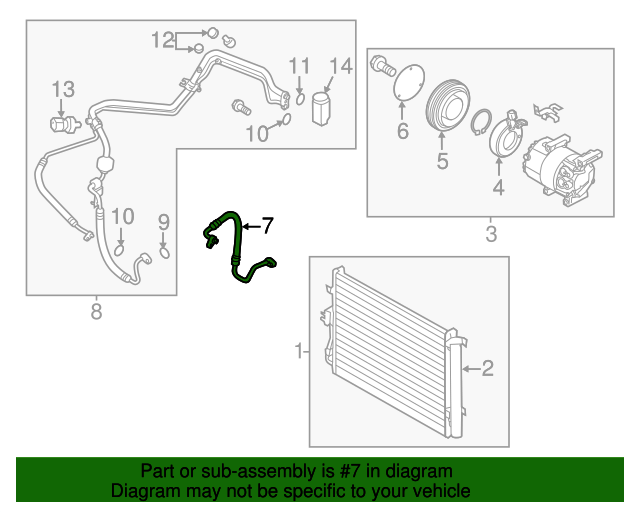 97762-2K600 - Discharge Hose 2012-2013 Kia Soul | Kia.Parts Store