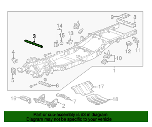 2015-2022 GM Front Crossmember 84891467 | TascaParts.com