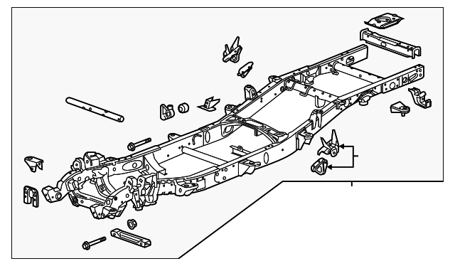 2017-2019 GM Frame Assembly 84585068 | QuirkParts