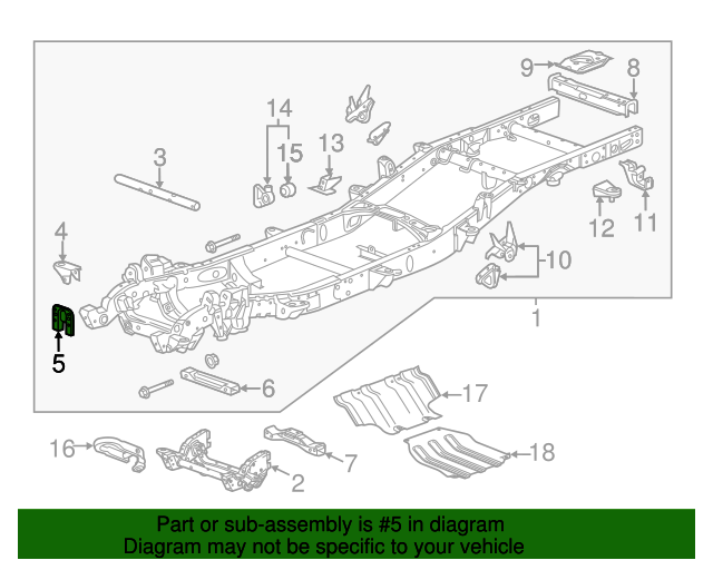 22908768 - OEM GM Bumper Bracket | GMPartsCenter.net | GM Parts Center