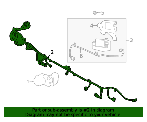 2020-2022 Hyundai Palisade Parking Aid System Wiring Harness 91880 ...