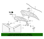 2004-2016 GM Hood Prop Rod Retainer 96540969 GM | GMPartsDirect.com