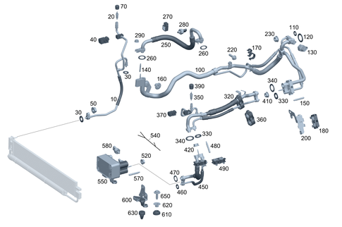 Refrigerant Line Routing for 2023 Mercedes-Benz EQS 580 | Mercedes-Benz ...