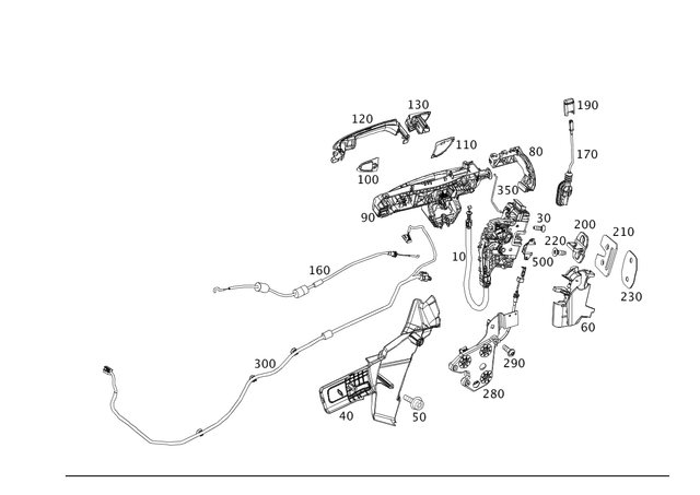 231-720-00-93 - Securing Rod 2013-2020 Mercedes-Benz | Mercedes-Benz ...