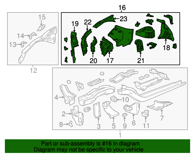 20977484 GM Front Driver Side Wheelhouse Panel | GM Parts Store