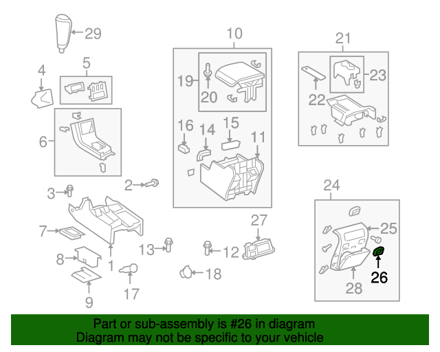 58832-0C010-C0 - Trim Bezel - 2009-2021 Toyota Sequoia | OEM Genuine ...