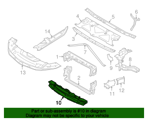 51-13-7-497-215 - Radiator Support Air Duct 2016-2019 BMW ...