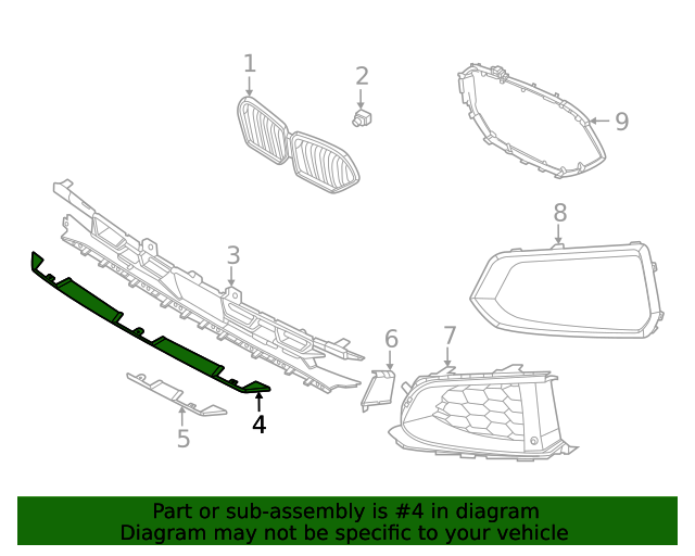 51117497271 - 2020-2022 BMW X6 Trim Molding (51-11-7-497-271) | BMW of ...