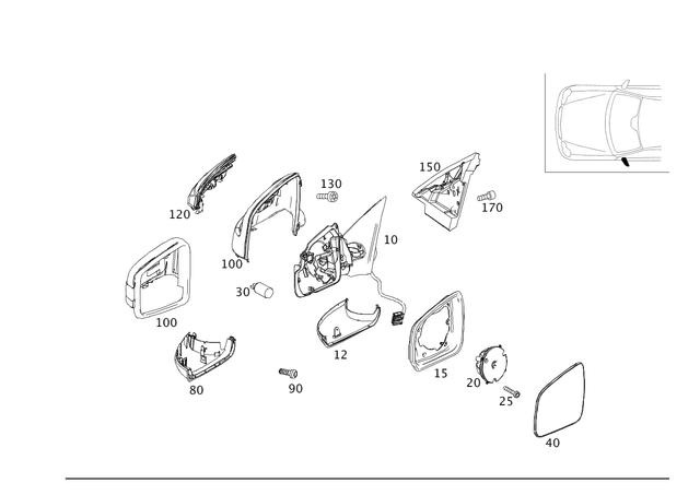 204-820-07-21 - Turn Signal Lamp 2008-2014 Mercedes-Benz | Mercedes ...