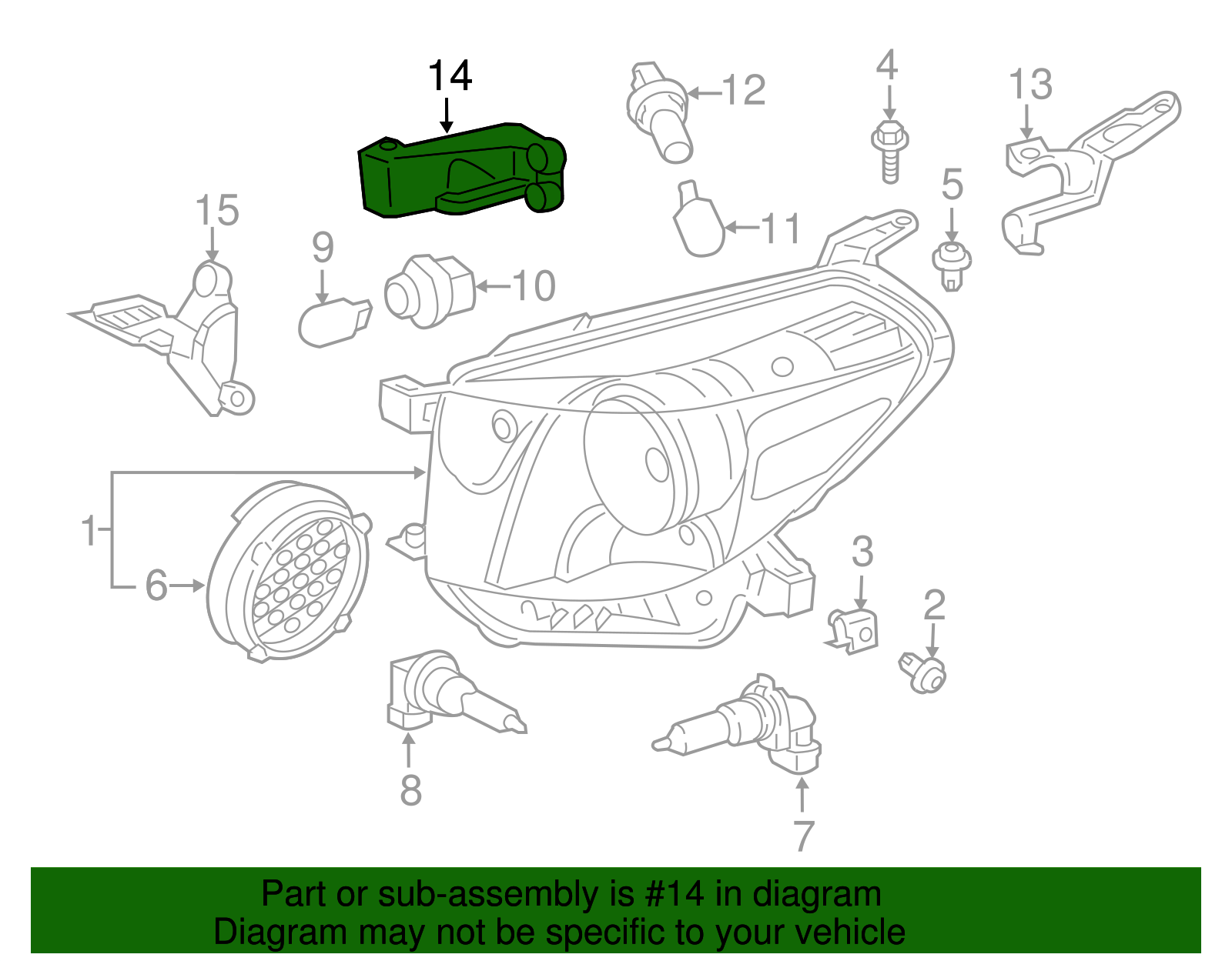 2012-2015 Scion iQ Repair Bracket 81196-74010 | Toyota Parts Center